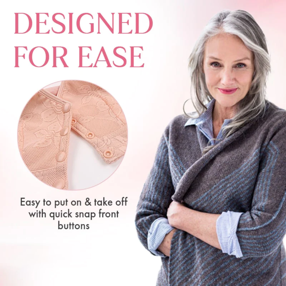 Rosette Bra Wireless Front Button Bras For Seniors Huge Cup Size – Lismali